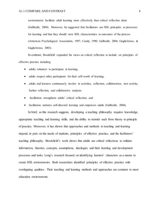 MD1 Compare and Contrast Principles of Practice | PDF