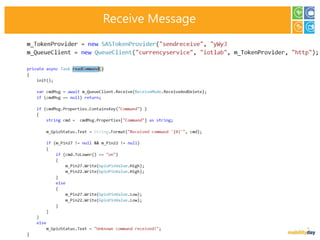 IoT with UWP, .NETCore and Azure | PPT