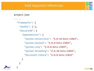 IoT with UWP, .NETCore and Azure | PPT