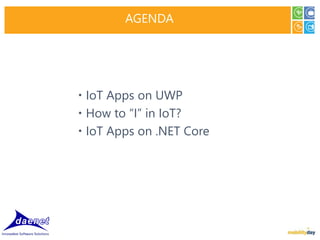 IoT with UWP, .NETCore and Azure | PPT