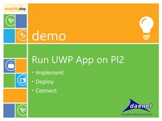 IoT with UWP, .NETCore and Azure | PPT