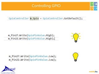 IoT with UWP, .NETCore and Azure | PPT