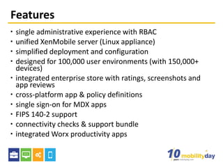 XenMobile: Enterprise mobility management solution | PPT