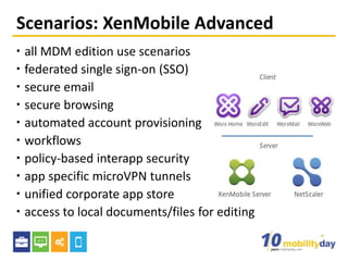 XenMobile: Enterprise mobility management solution | PPT