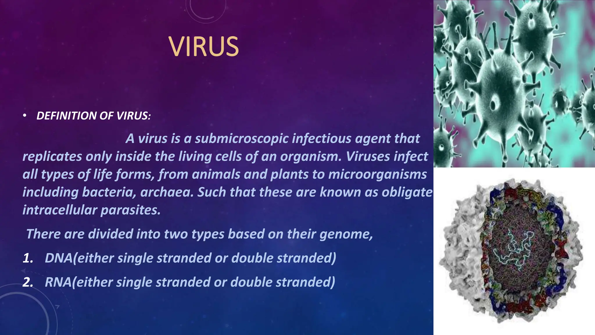 VIRUS CULTIVATION, CLASSIFICATION AND REPRODUCTION | PPTX