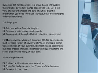 Microsoft Dynamics 365 for operations | PPTX