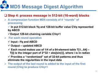 Hash functions MD5 and RIPEMD 160 | PDF