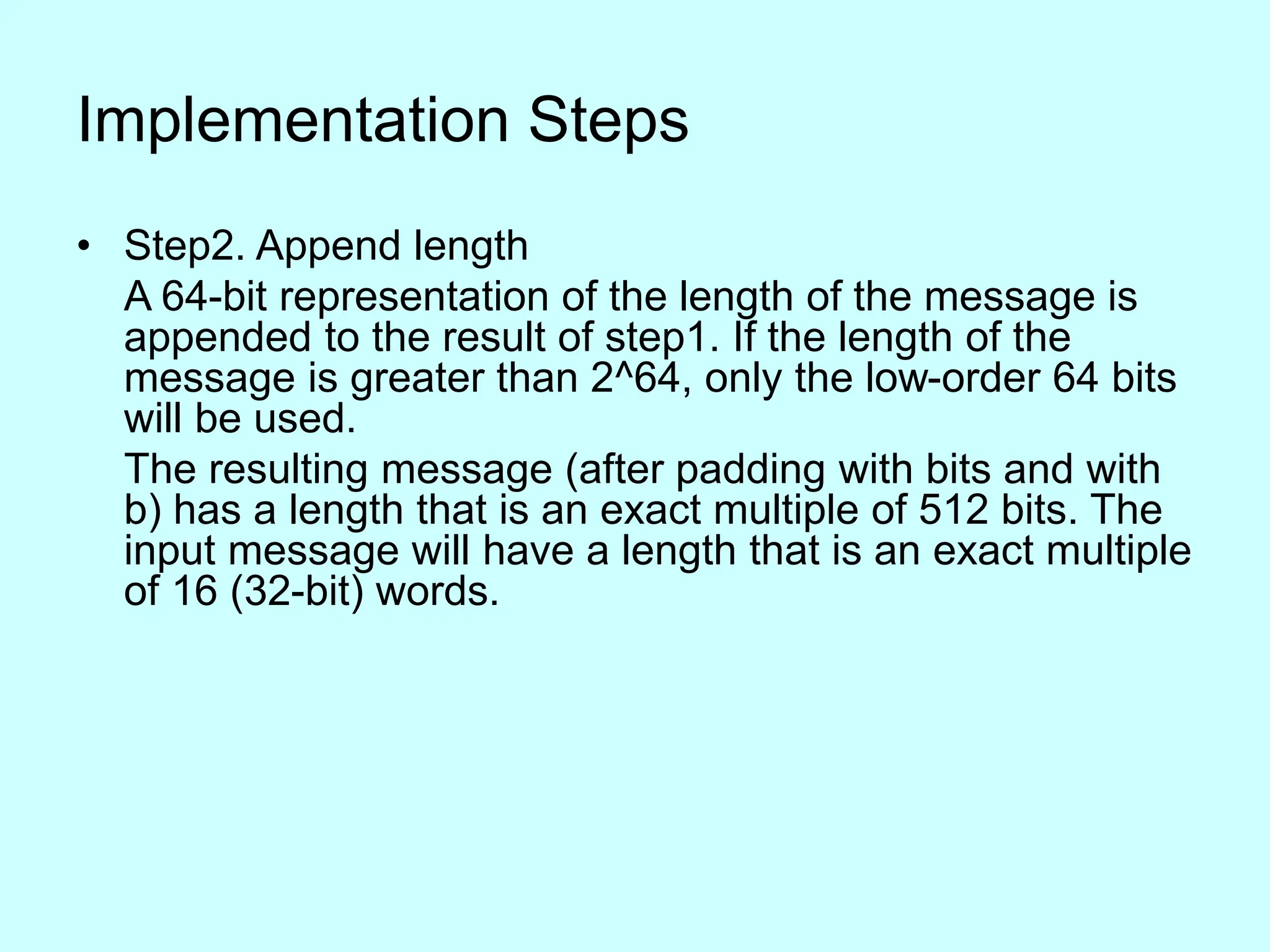introduction to MD5 Massage Digest Algorithm.ppt
