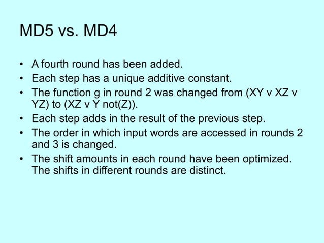 introduction to MD5 Massage Digest Algorithm.ppt