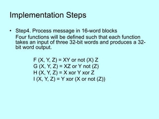 introduction to MD5 Massage Digest Algorithm.ppt