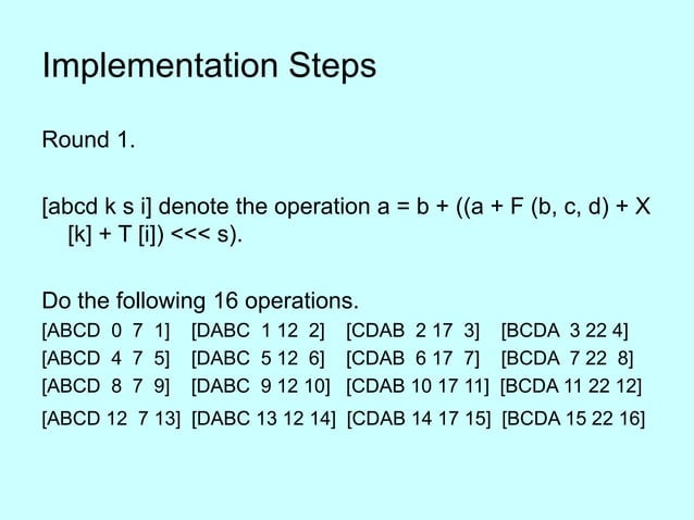 introduction to MD5 Massage Digest Algorithm.ppt