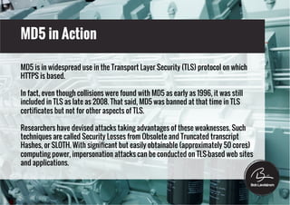 The MD5 hashing algorithm | PDF