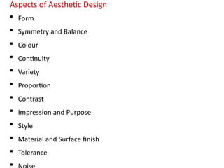 Aesthetic considerations in design .pptx