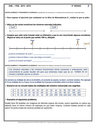 Material de apoyo tercer bimestre sexto grado | PDF