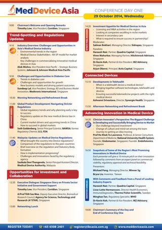 Medical Device Asia Conference, 28-31 Oct 2014, Singapore | PDF ...