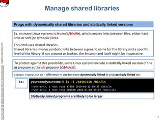 2.3 manage shared libraries | PPT