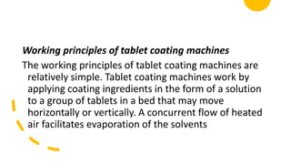 Tablet coating machine | PPTX