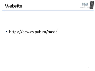 MDAD 0 - Introduction | PPT