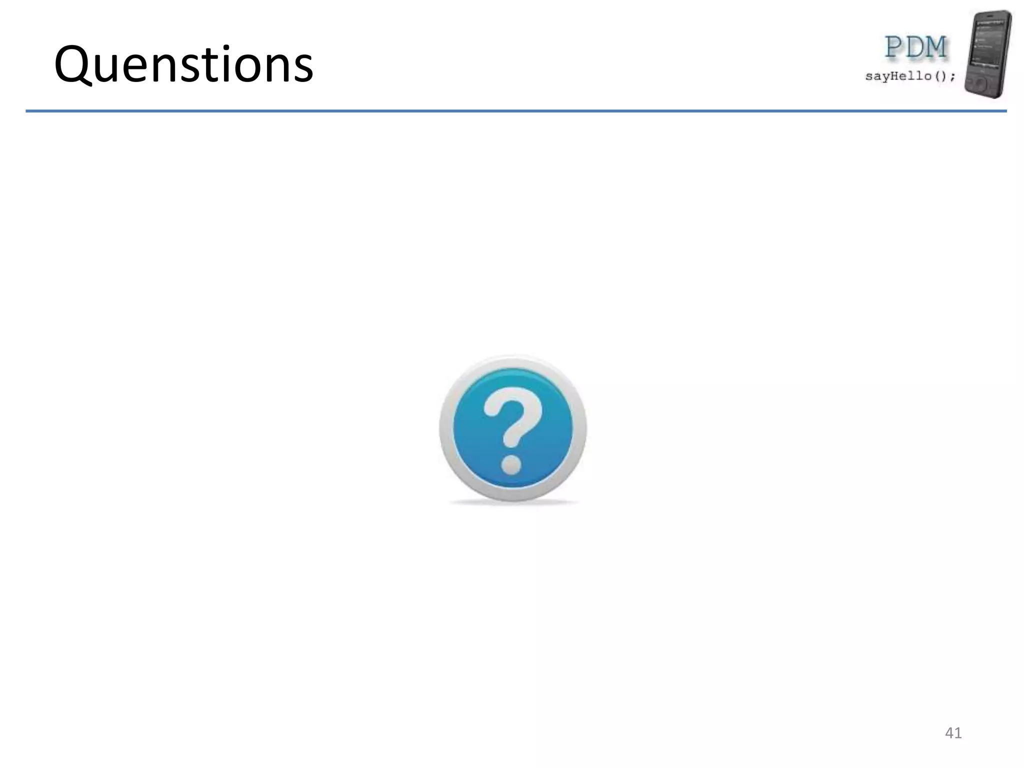 MDAD 4 - Android - Basics of UI Applications | PPT