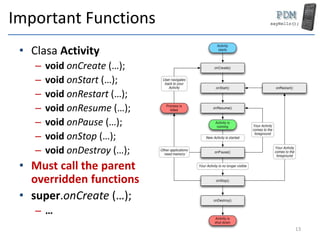 MDAD 4 - Android - Basics of UI Applications | PPT