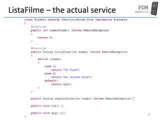 MDAD 6 - AIDL and Services | PPT