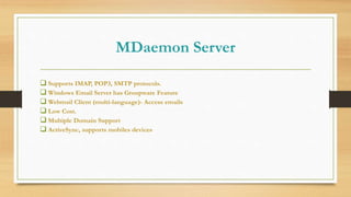 Birdie MDaemon Migrator | PPTX | Email | Internet