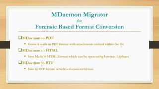 Birdie MDaemon Migrator | PPTX | Email | Internet