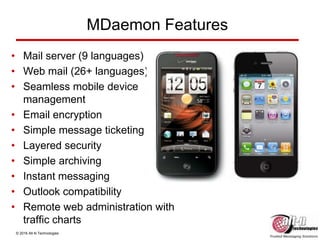MDaemon Messaging Server Version 16 Feature Overview | PPTX