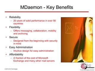 MDaemon Messaging Server Version 16 Feature Overview | PPTX