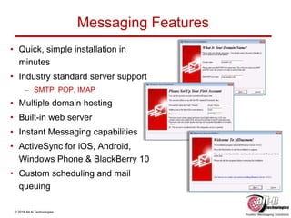 MDaemon Messaging Server Version 16 Feature Overview | PPTX