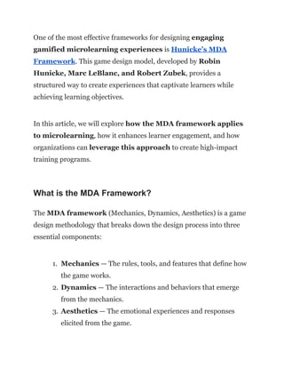 MDA in Microlearning_ Designing Engaging and Effective Learning Games.pdf