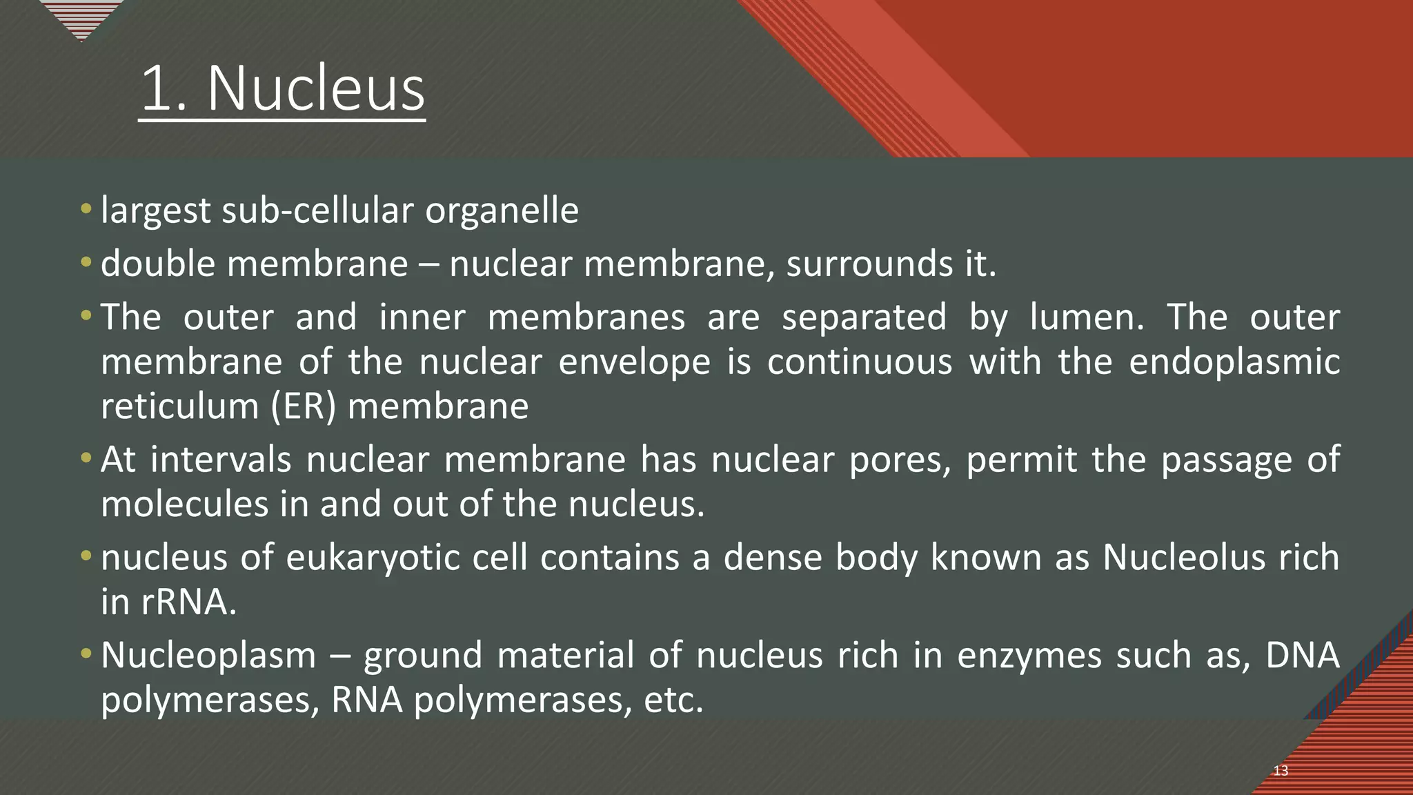 Cellular Classification, Sub-cellular organelles | PPTX