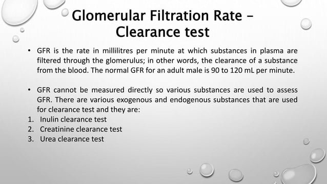 Renal Function Tests (RFT) | PPTX