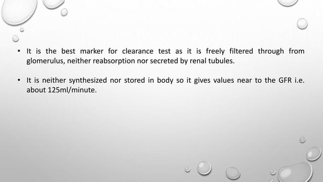 Renal Function Tests (RFT) | PPTX