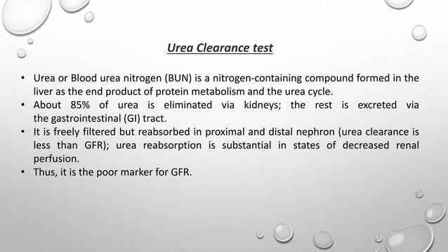 Renal Function Tests (RFT) | PPTX