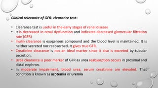 Renal Function Tests (RFT) | PPTX