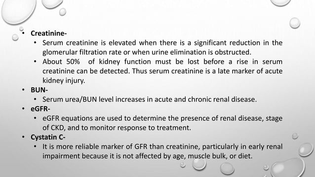 Renal Function Tests (RFT) | PPTX