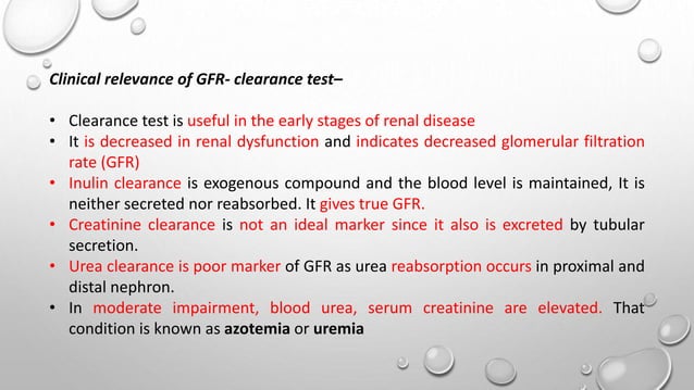 Renal Function Tests (RFT)