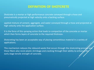 PPT ON SHOTCRETE TECHNOLGY BY MD AMANULLAH | PPTX