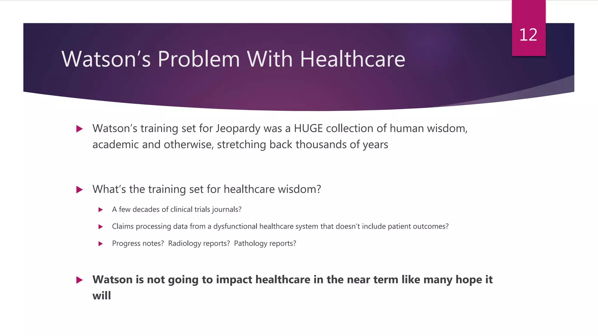 The MD Anderson / IBM Watson Announcement: What does it mean for ...