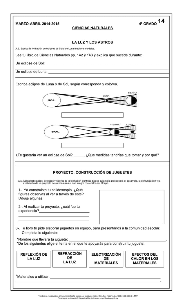 MATERIAL DIDACTICO DE APOYO 4º GRADO | PDF