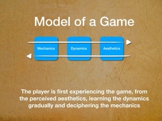 The MDA Model - An Approach to Game Design | PDF