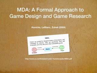 The MDA Model - An Approach to Game Design | PDF