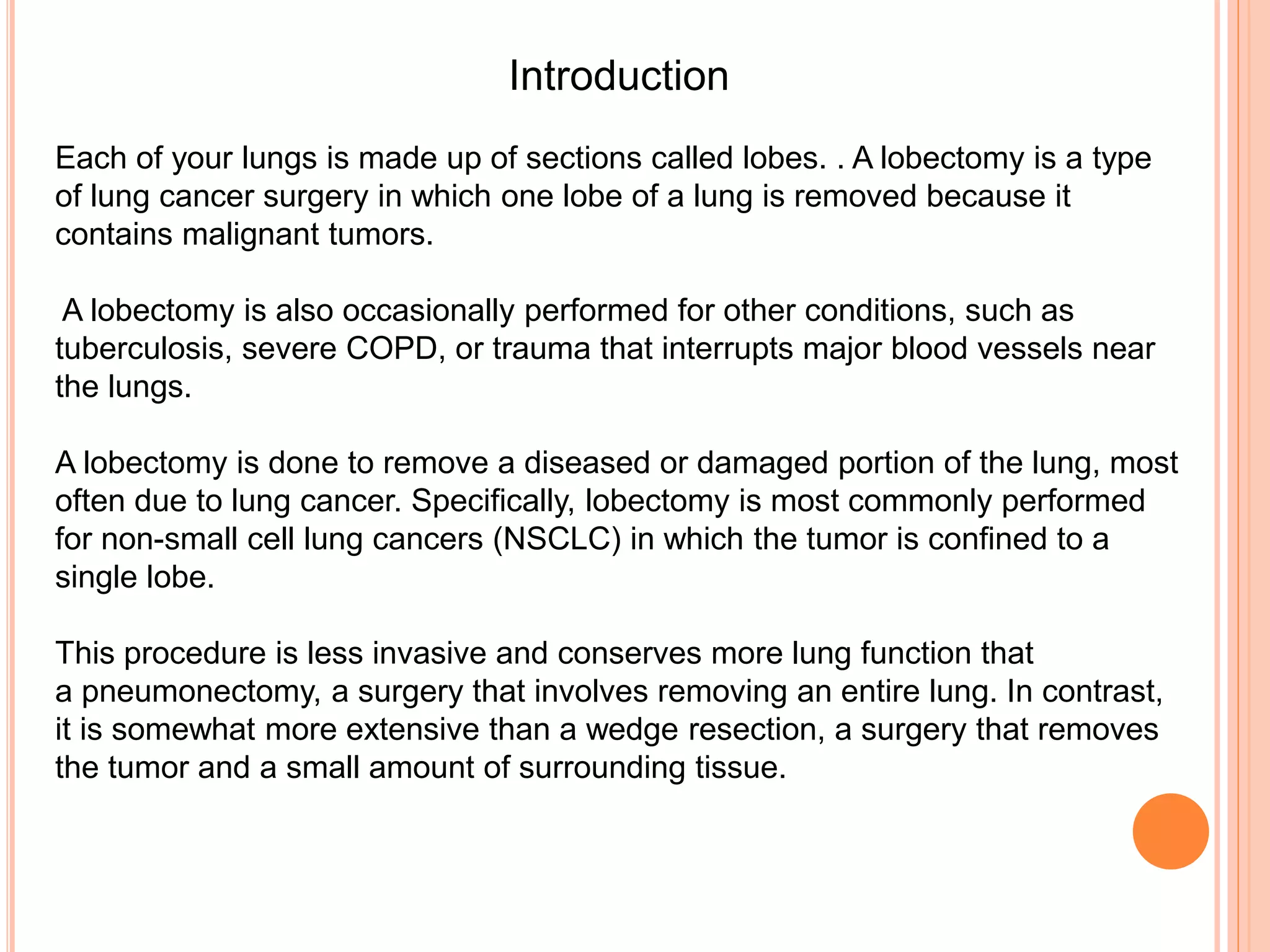 Lobectomy | PPTX