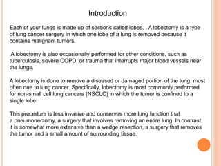 Lobectomy | PPTX