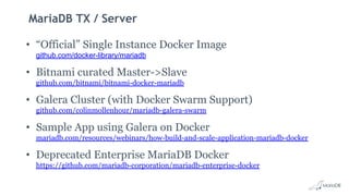 Running database infrastructure on containers | PDF