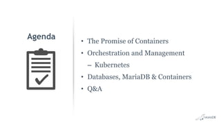 Running database infrastructure on containers | PDF