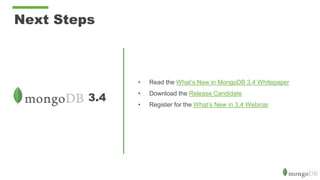 MongoDB 3.4: Deep Dive on Views, Zones, and MongoDB Compass | PPT