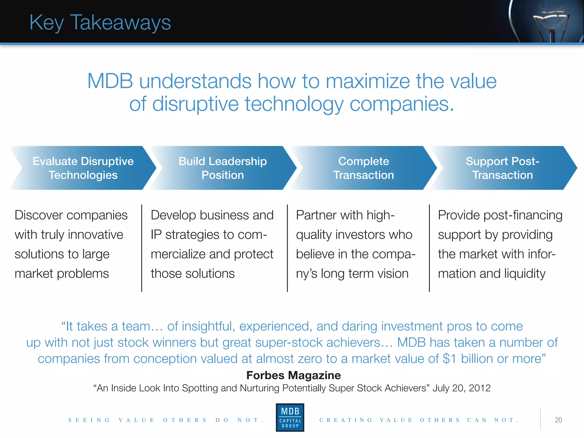 MDB Firm Overview | PDF
