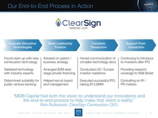 MDB Firm Overview | PDF